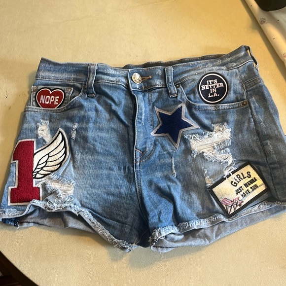 Express | Shorts | Express Patches Short Shorts Size 8 | Poshmark